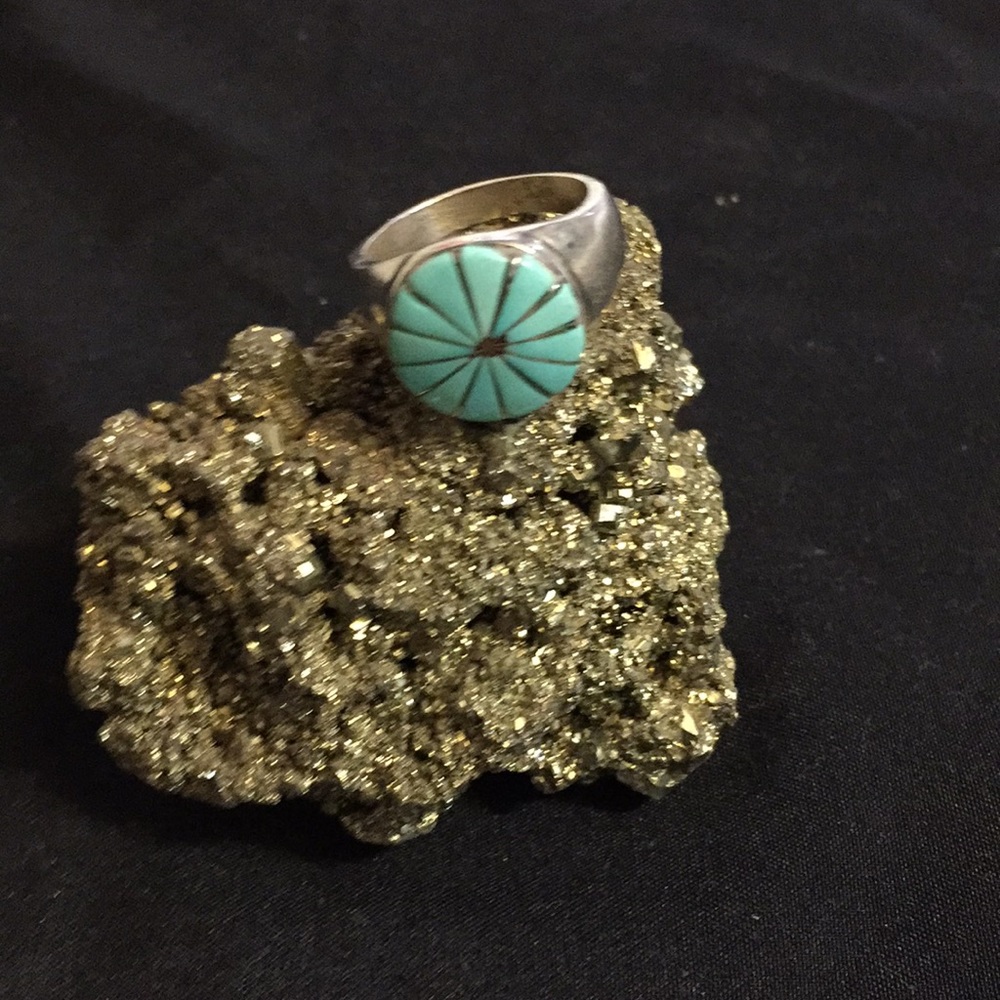 Native American Zuni Indian Ring - Gem